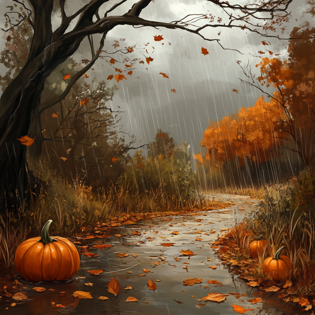 autumn rain art