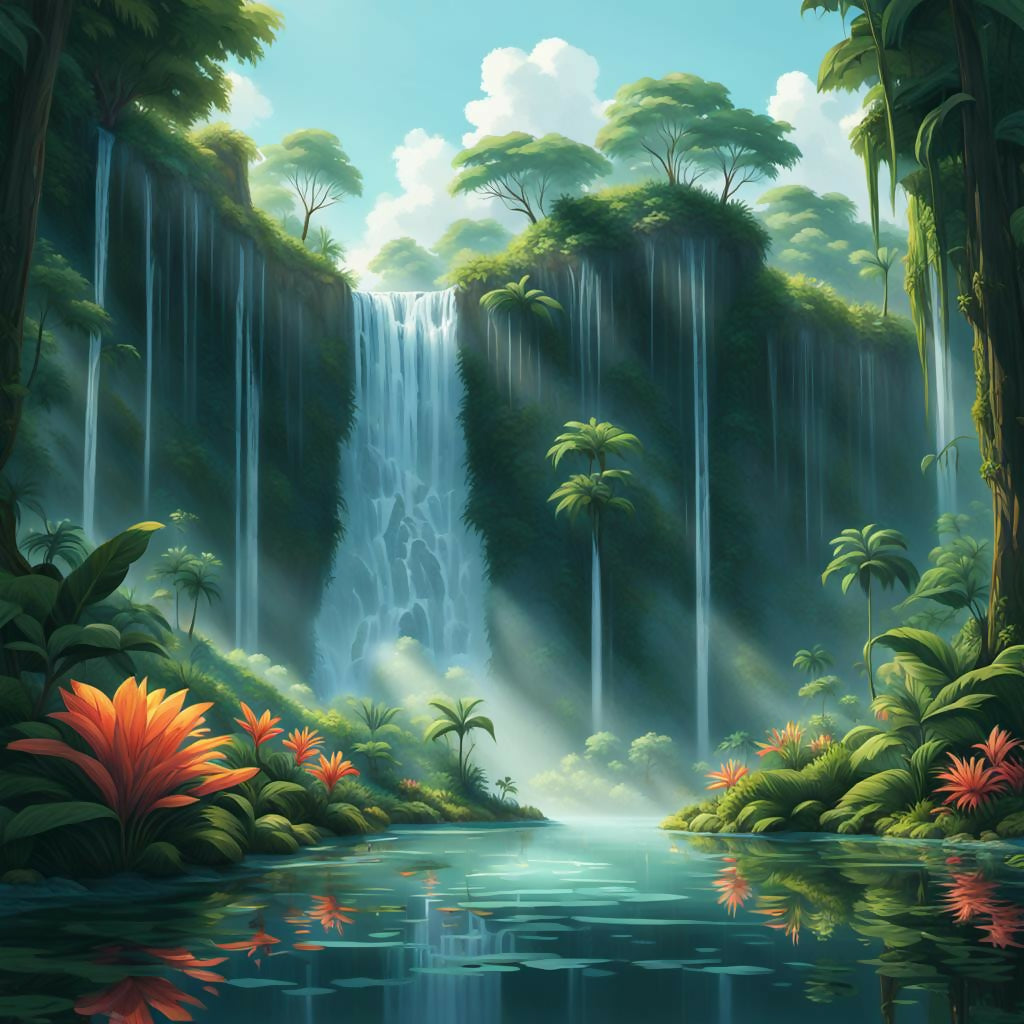 Enchanted Waterfall Paradise: A Visual Journey
