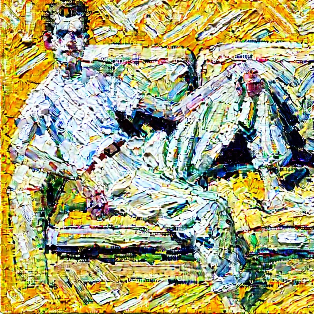 Childish Painting of a man