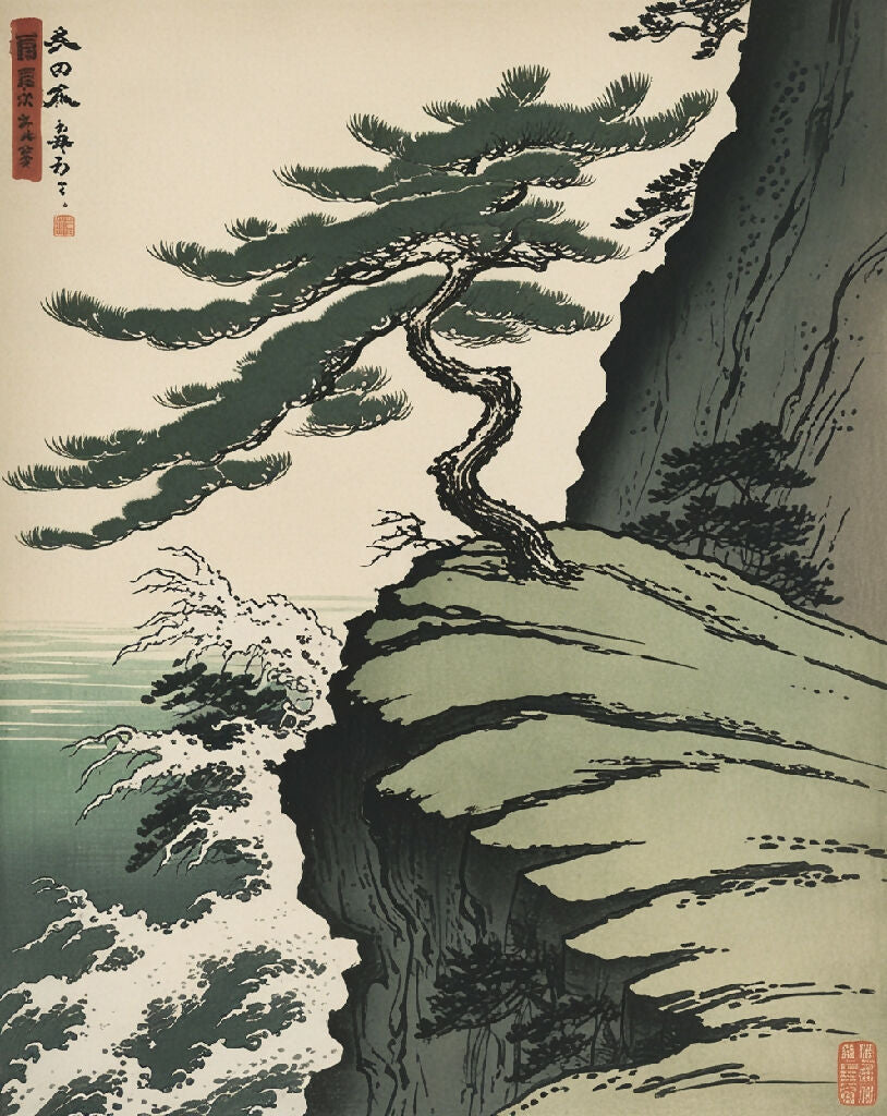 Gaman Resilience Art | Perseverance AI Print