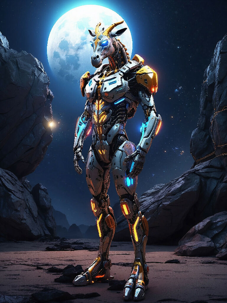 Giraffe in cyborg body #4