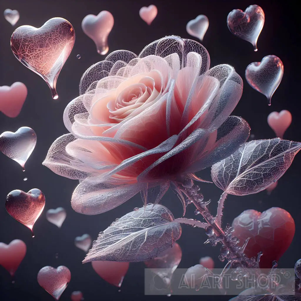 Valentine's Day Rose, Valentine's Day Art, Romantic Paintin...