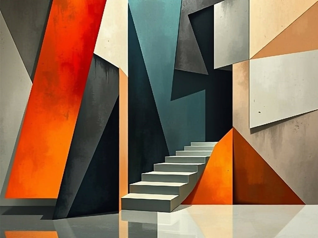Modern abstraction of a staircase No. 3