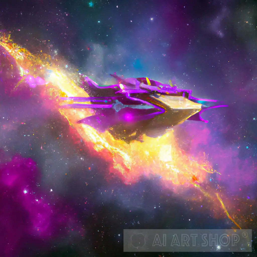 Via Lactea Purpura: AI generated vintage comic book style sci-fi ar...