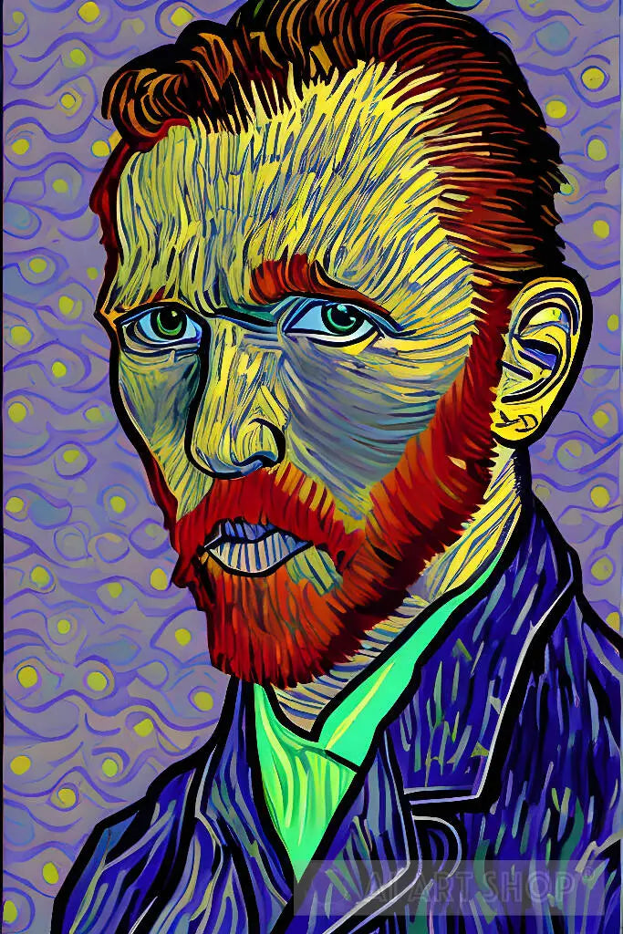vincent portrait, vincent van gogh style, vincent van gogh painting...