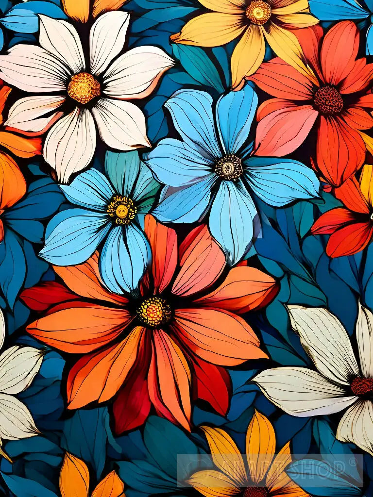 Colorful Flowers Painting - Bring joy to your space | Vivid Blooms ...