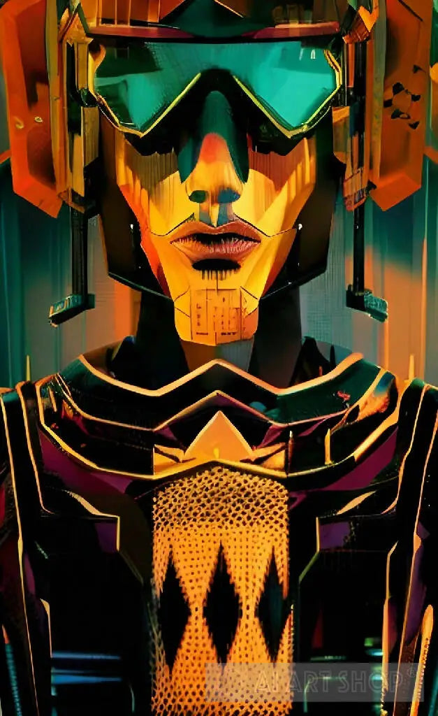 VR GOD, Cyber punk Art Deco