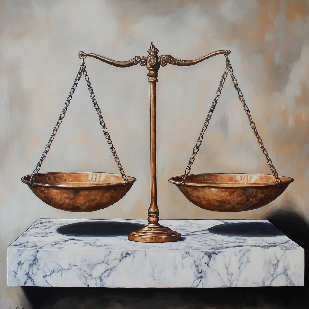 Balance of justice,Carrara,marble,bronze plates,justice,law,lawyer,...