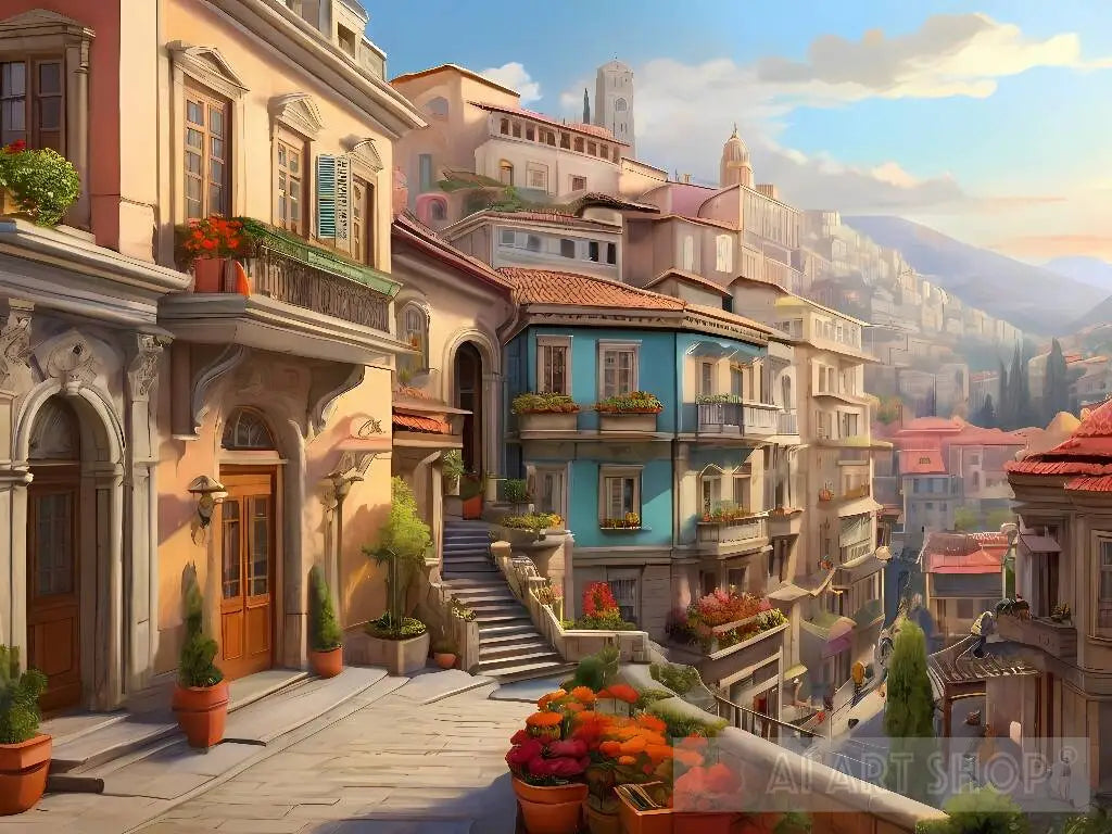 Wealthy Classical City - 4K AI Image