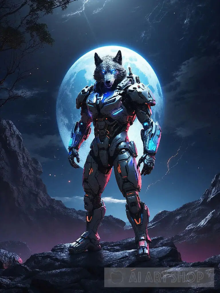 Wolf in cyborg body #3