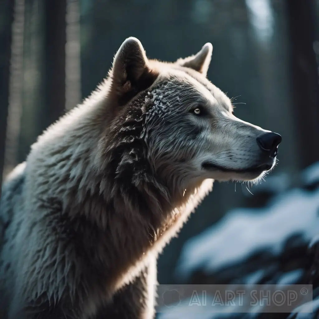 Wolves live in hot and cold