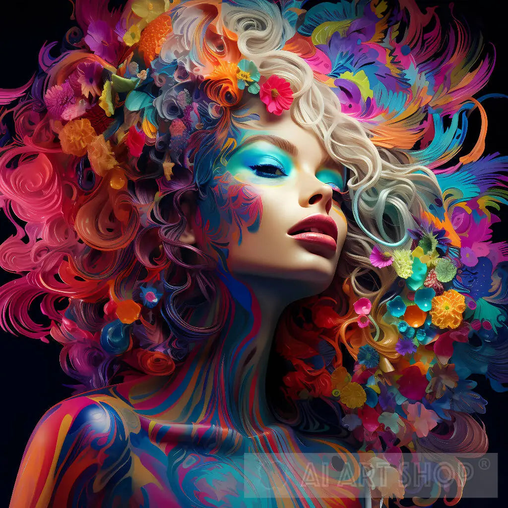 woman in colors, Colors and woman
