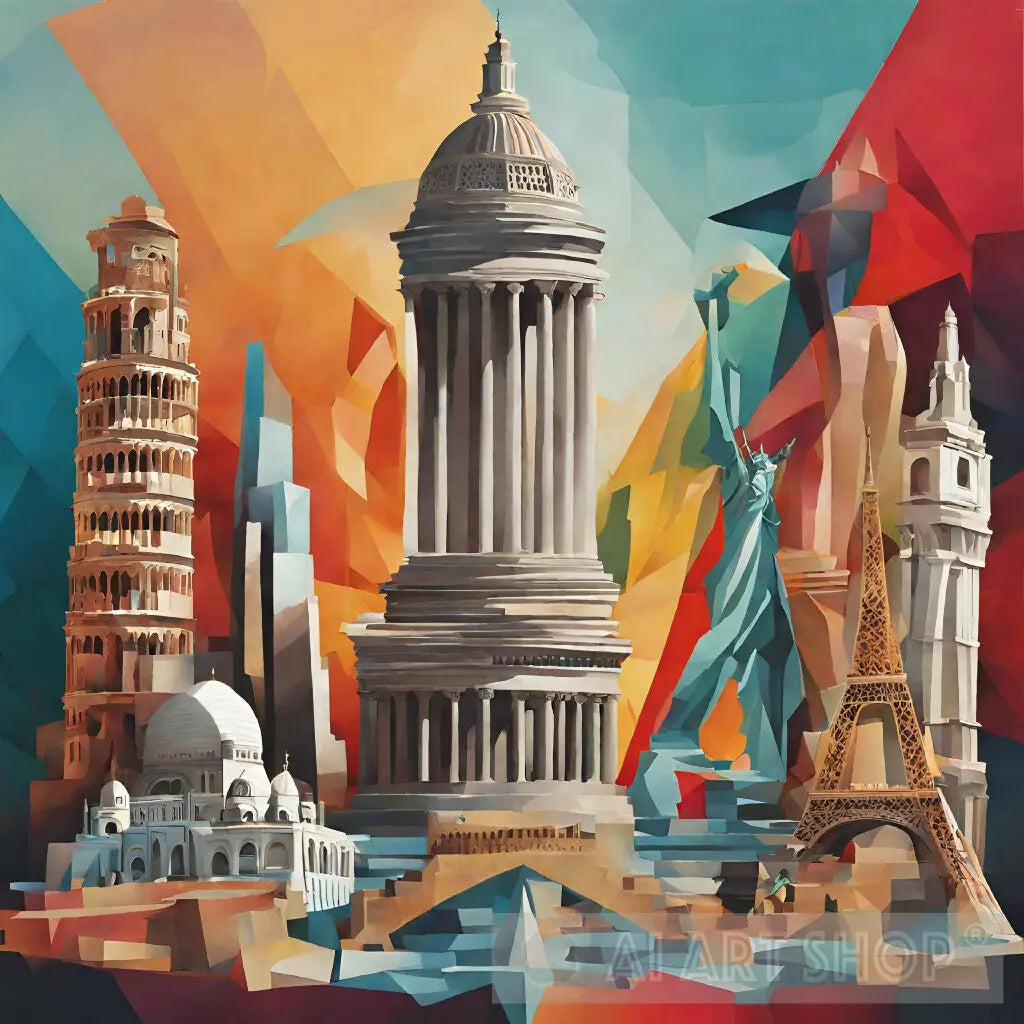 Buy “World Monuments” AI art for sale