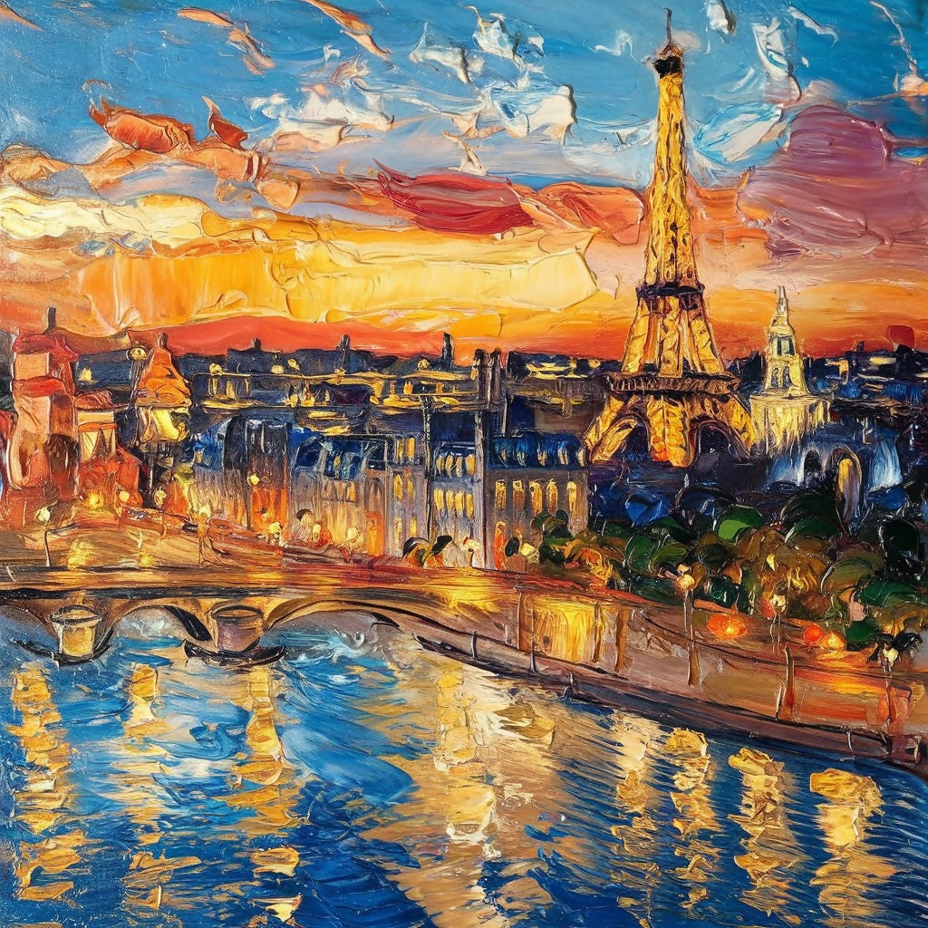 paris oil painting