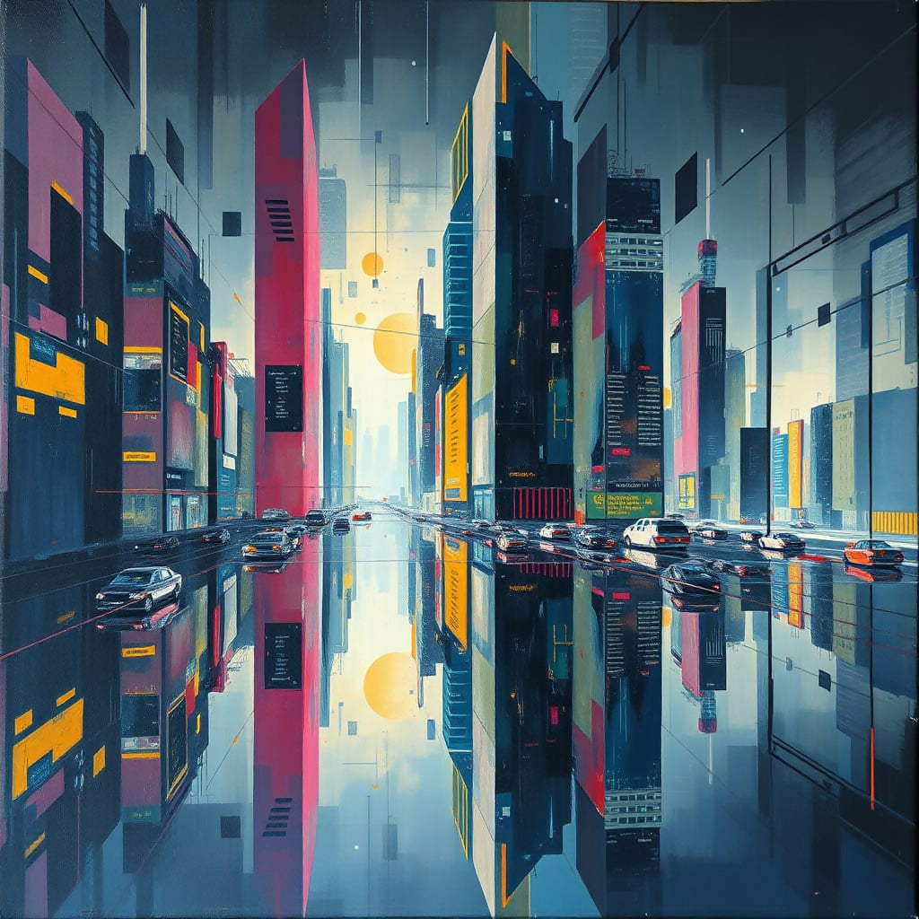 Neon Echoes – A Futuristic AI-Generated Cyberpunk Cityscape