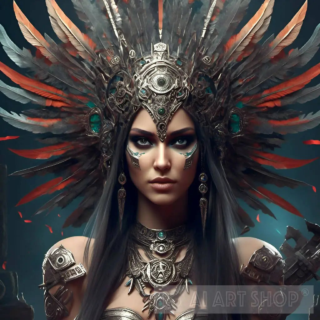 Aztec warrior princess, free force photography