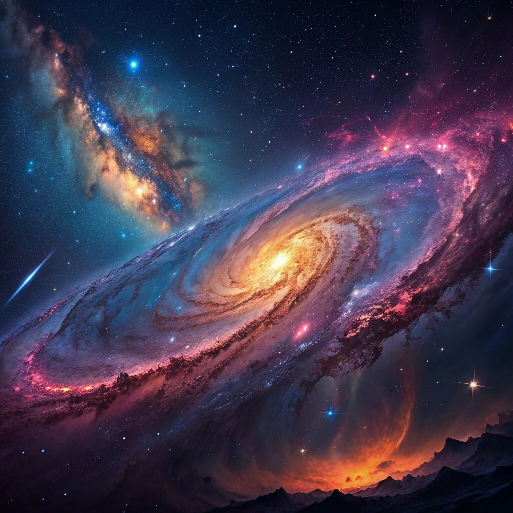 The Celestial Sovereign | Exclusive Cosmic Art of Spiral Galaxy, Ul...