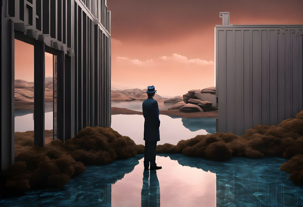 monochromatic, surreal, dark, scheme, life, deep, impressionism
