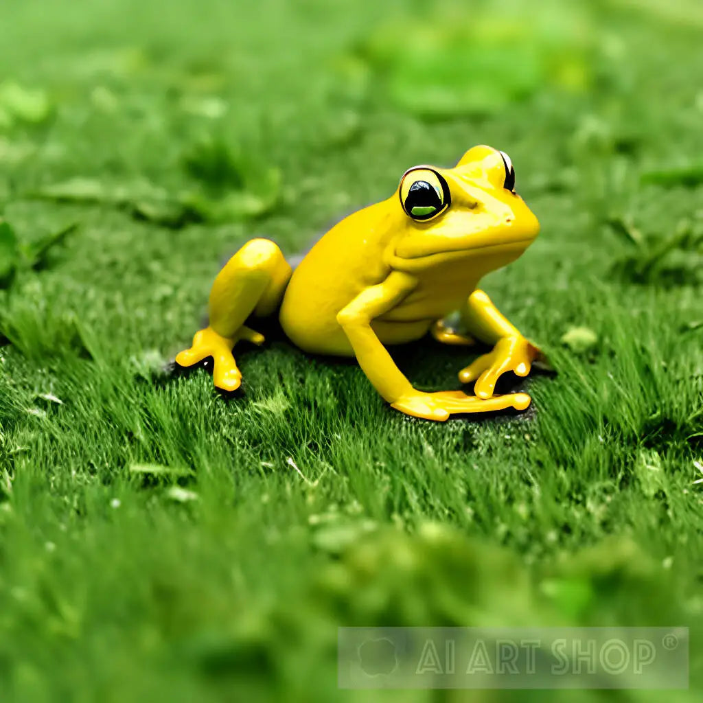 #yellow #frog #grass