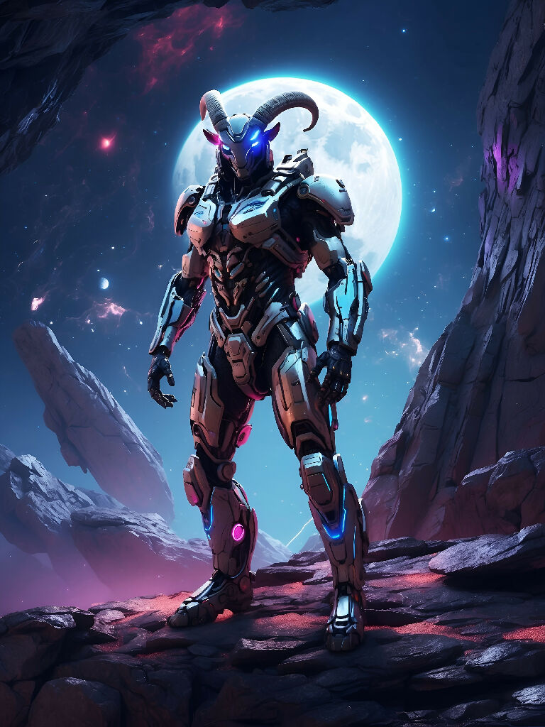 Goat in cyborg body #4