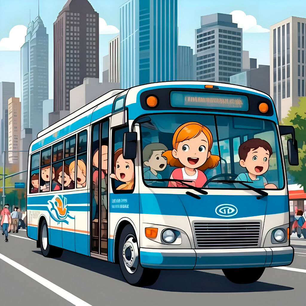 City Explorer: A Joyful Bus Ride – AI-Generated Urban Adventure