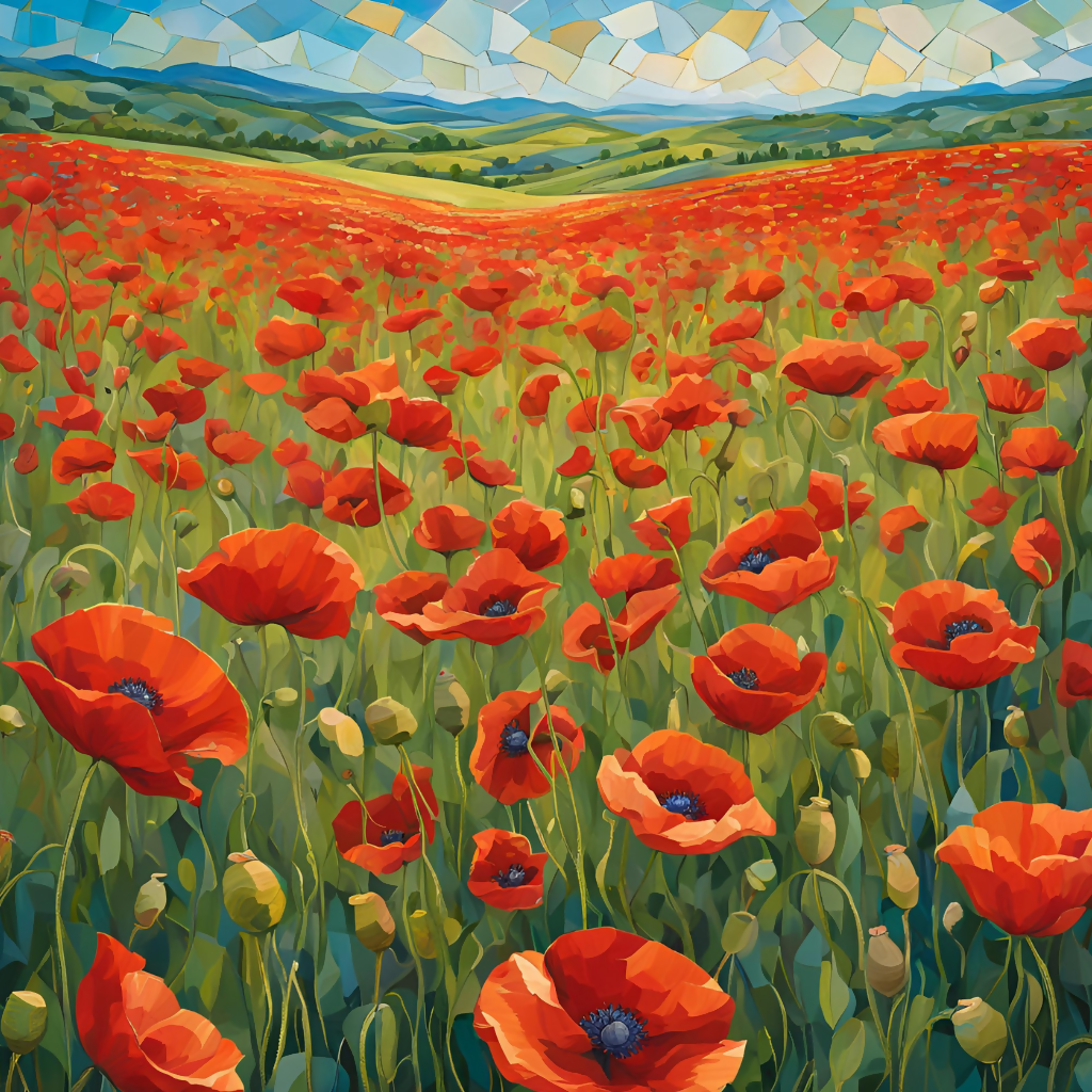 red poppy meadow