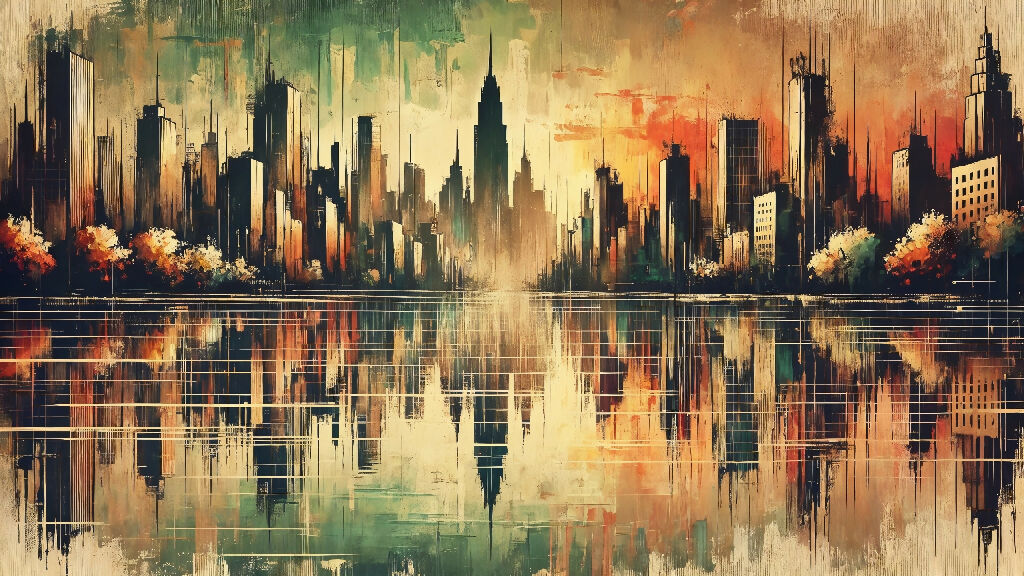 Abstract art work: Urban Echoes