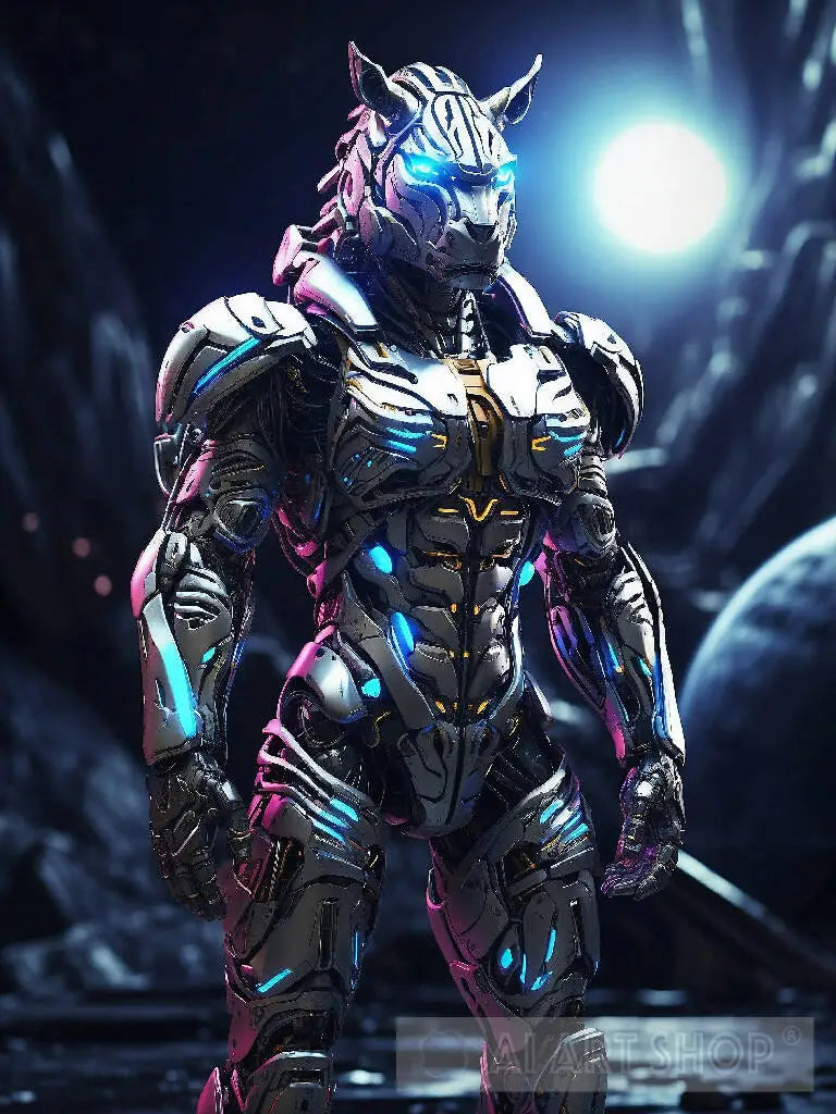 Zebra in cyborg body #2