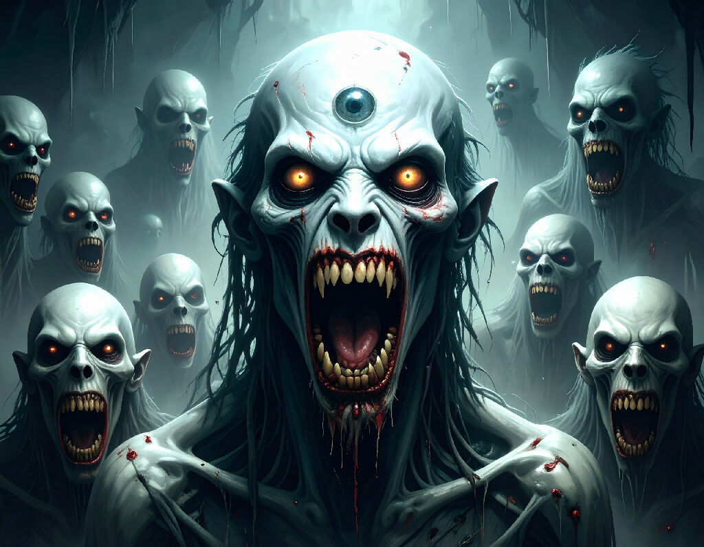 “The Third Eye Demon – Haunting Horror Entities in the Dark”