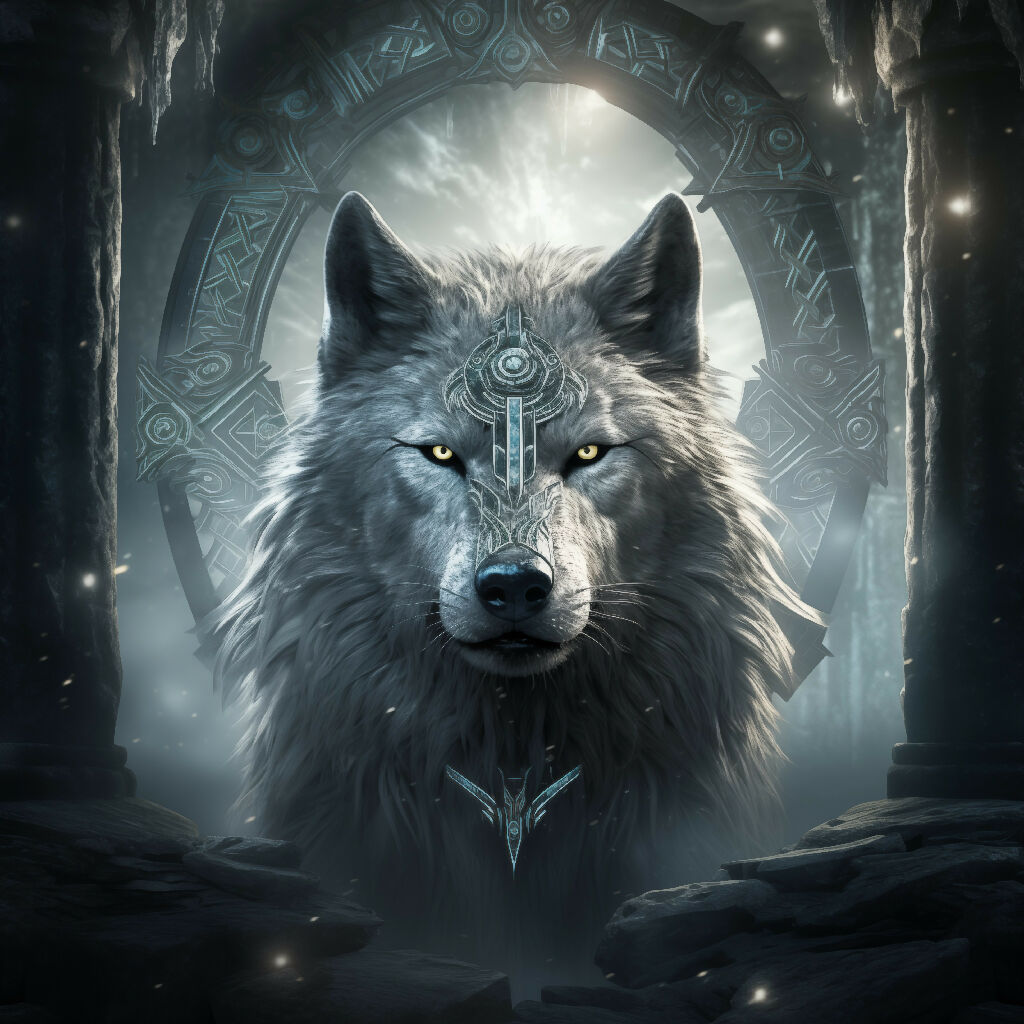 Runed Wolf of the Old Kingdom Portrait