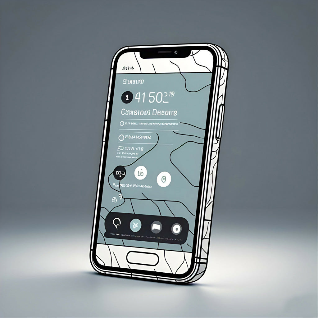 AI Nexus Interface - Sleek and Intelligent Mobile Concept