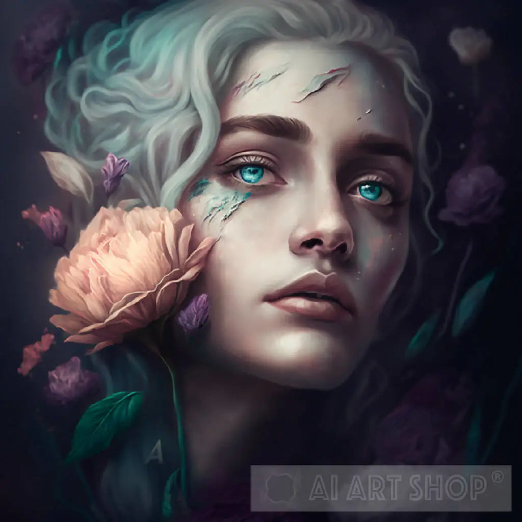 Beauty, abstract, painting, edited, androgynous, androgeny, beautif...