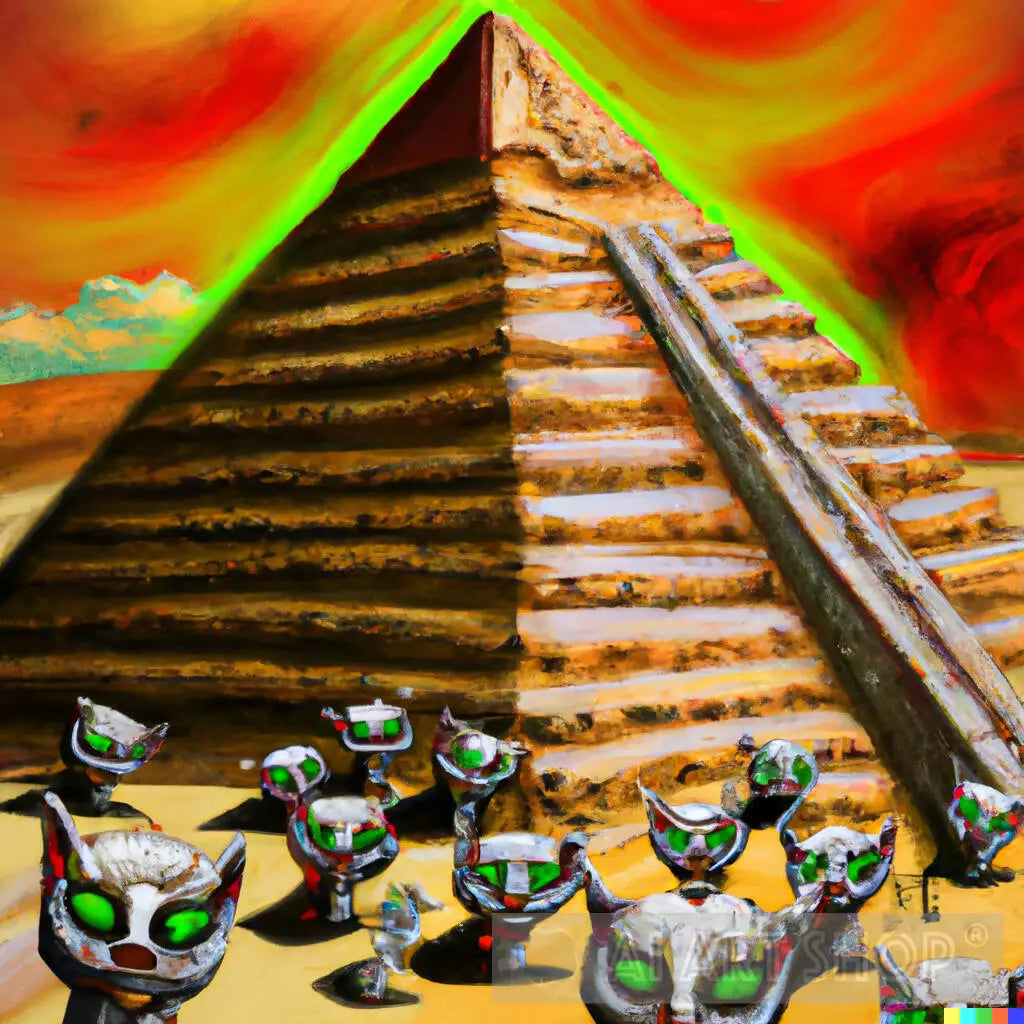 Aliens Making the Pyramids