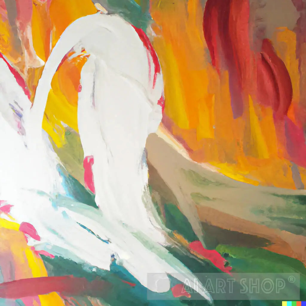 an oil painting of abstract colours the latest trends