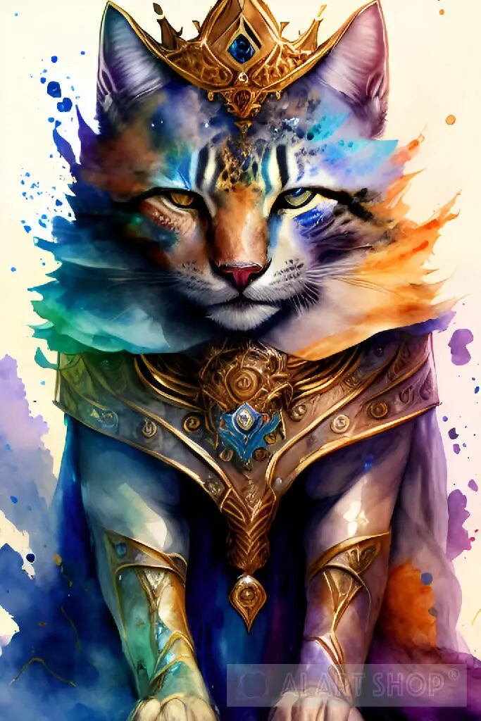 Cats, vivid colors, bold,