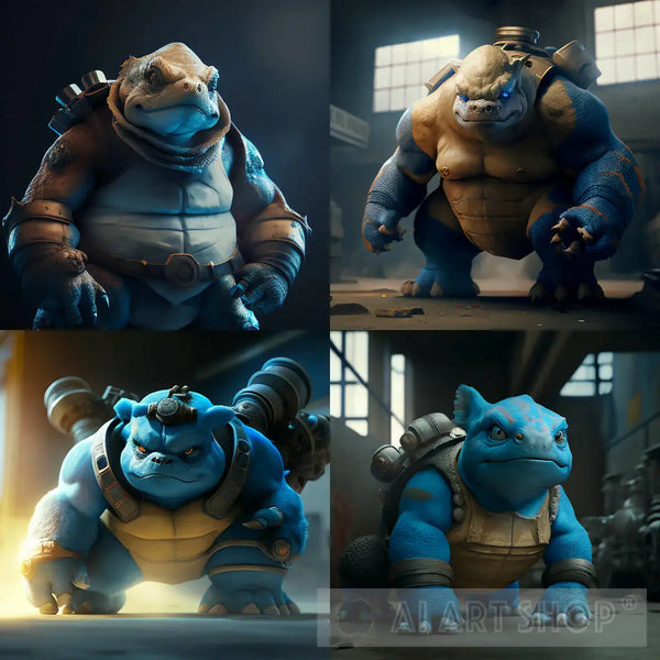 blastoise hyper realistic