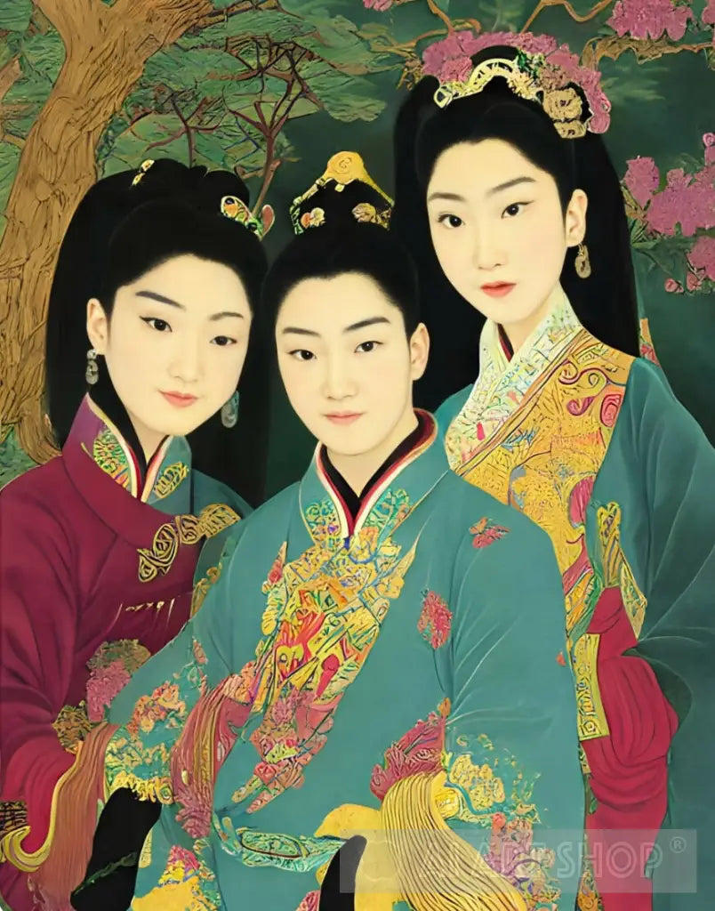 Chinese prince and his sisters
