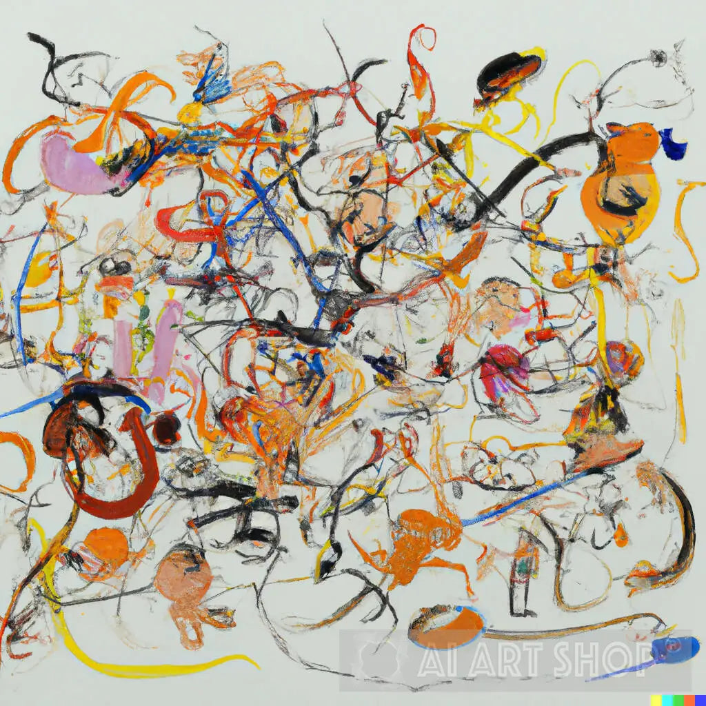 Abstract confused state painting