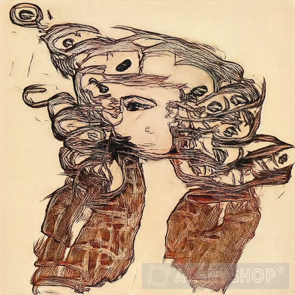 Disassembled Face - AI Art Shop