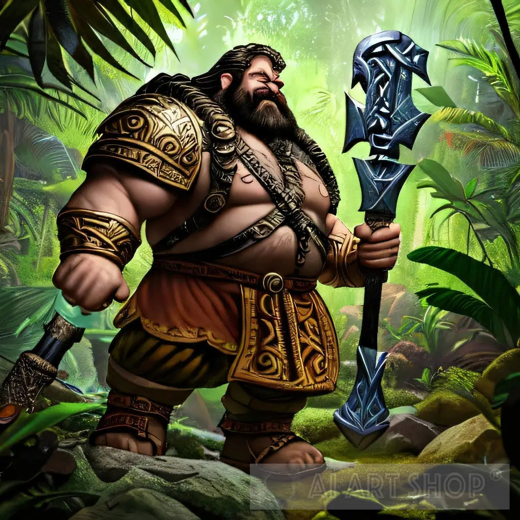 Dwarven, colorful, unique, vivid
