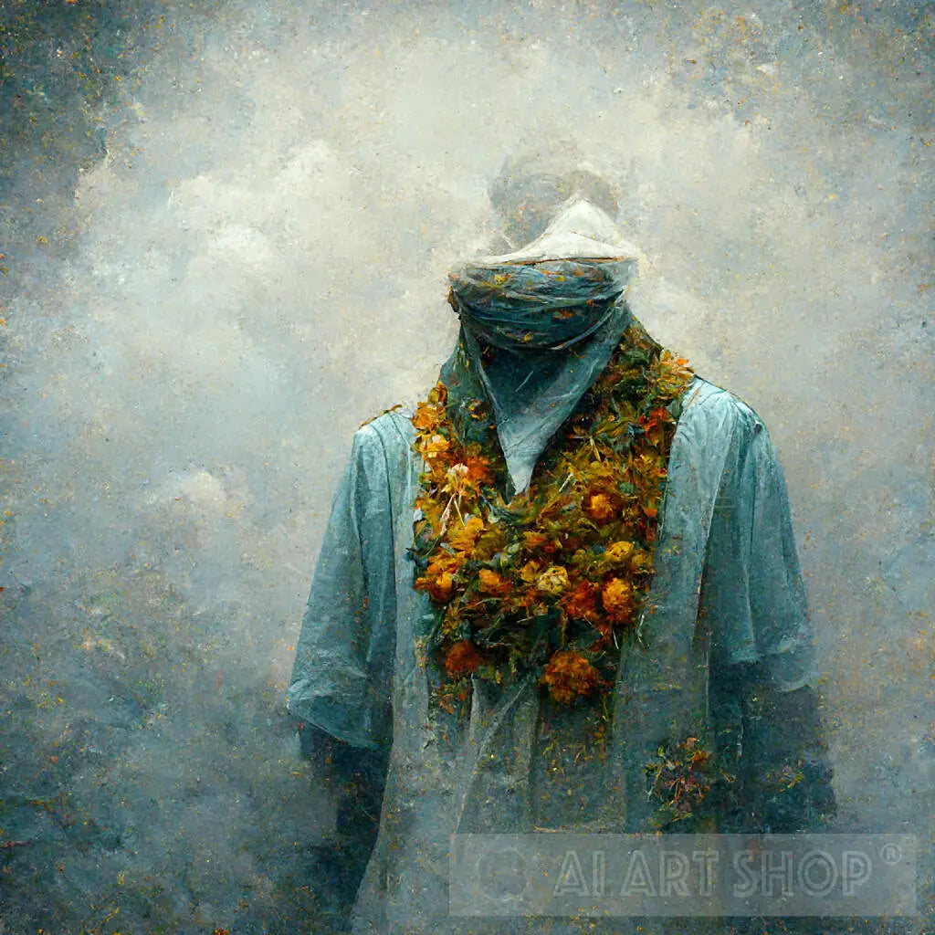 Creative ai illustration of a body with no head