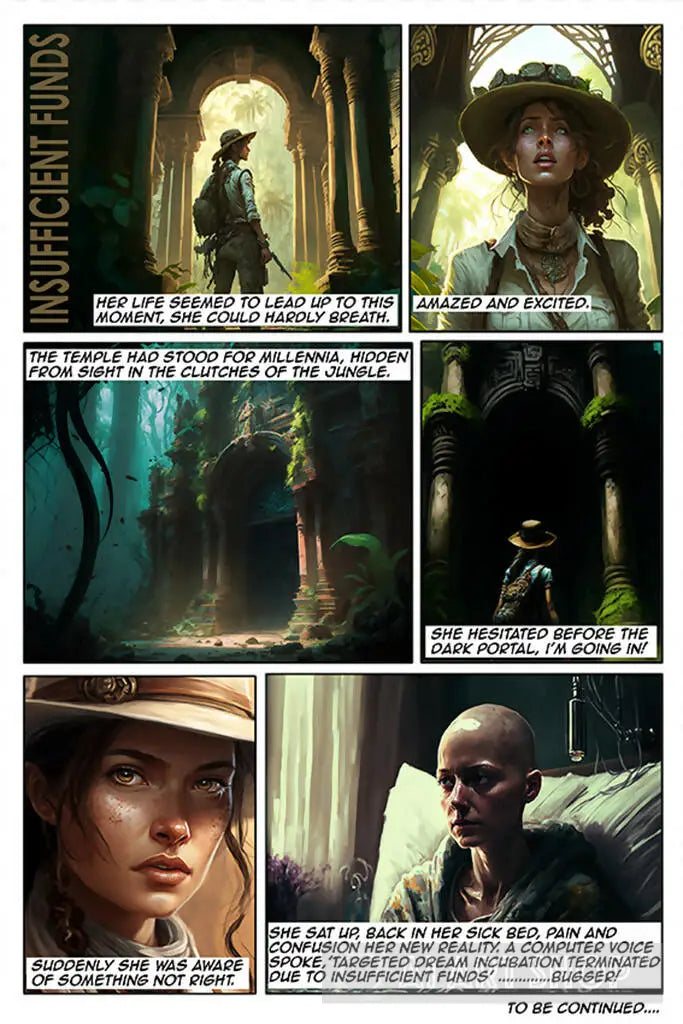 illustrated novel page