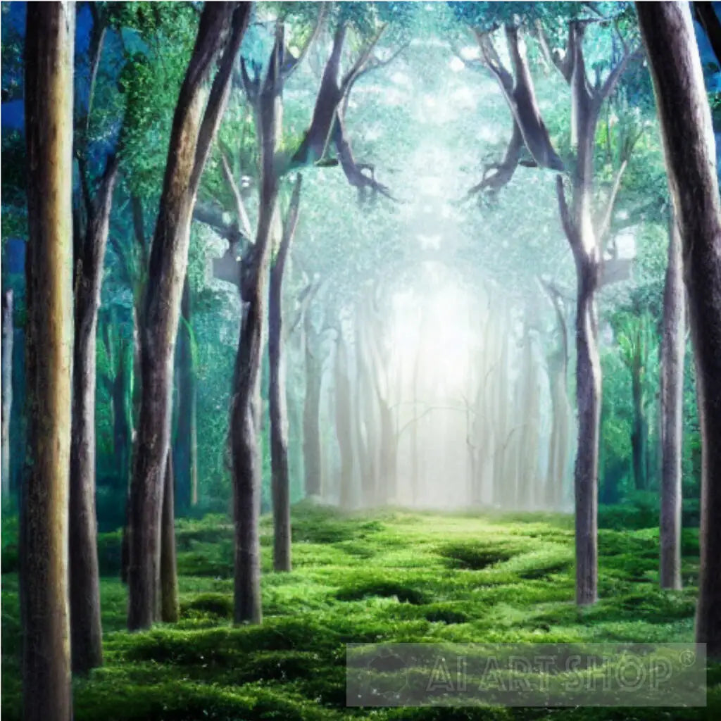 Landscape from inside the forest
