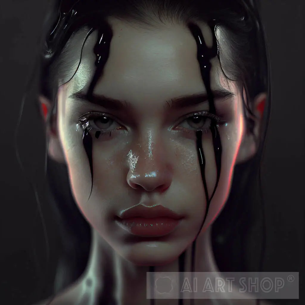 Majestic Mystery: An Otherworldly Portrait of a Woman