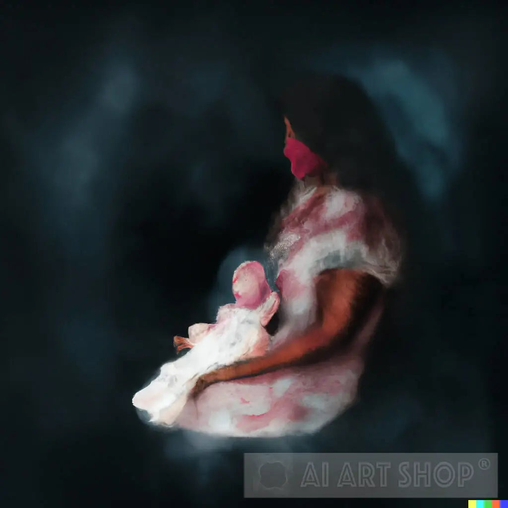 Mother and baby, AI art Generated