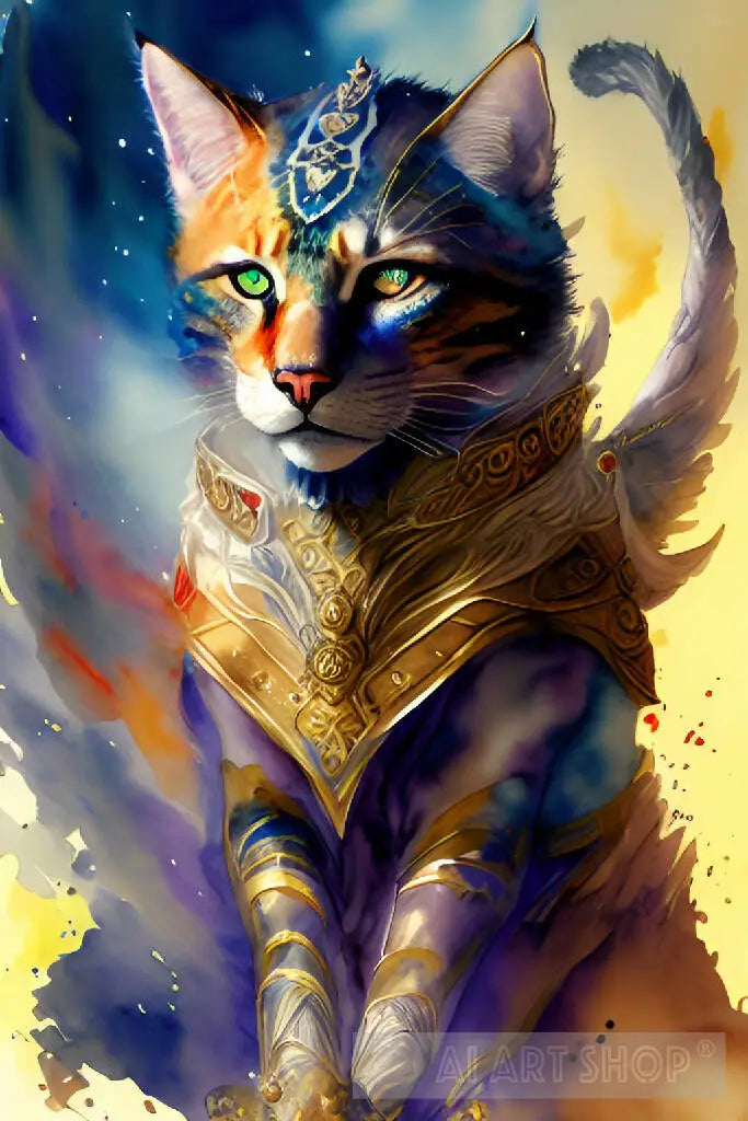 Colorful and playful cats