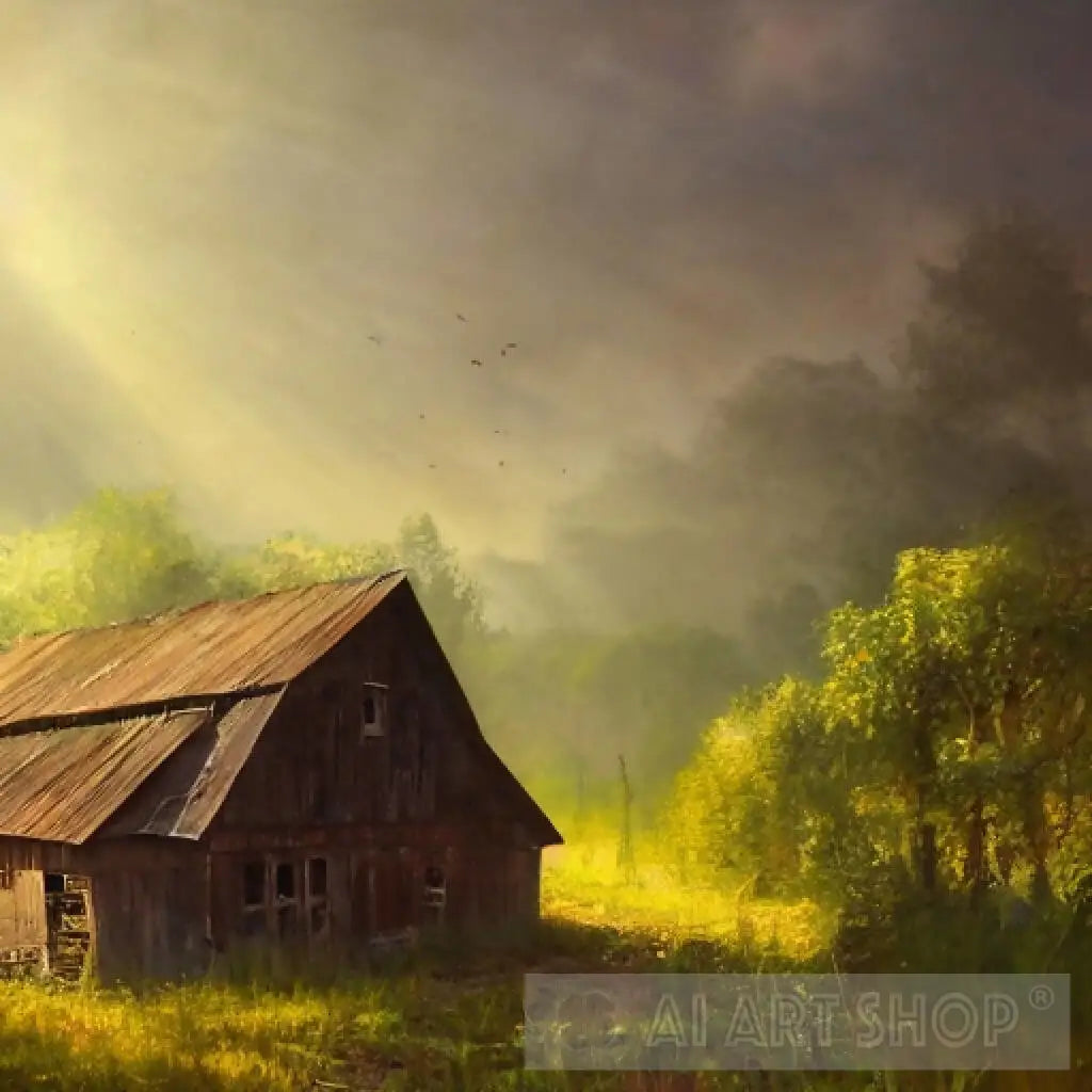 Timeless weathered barn