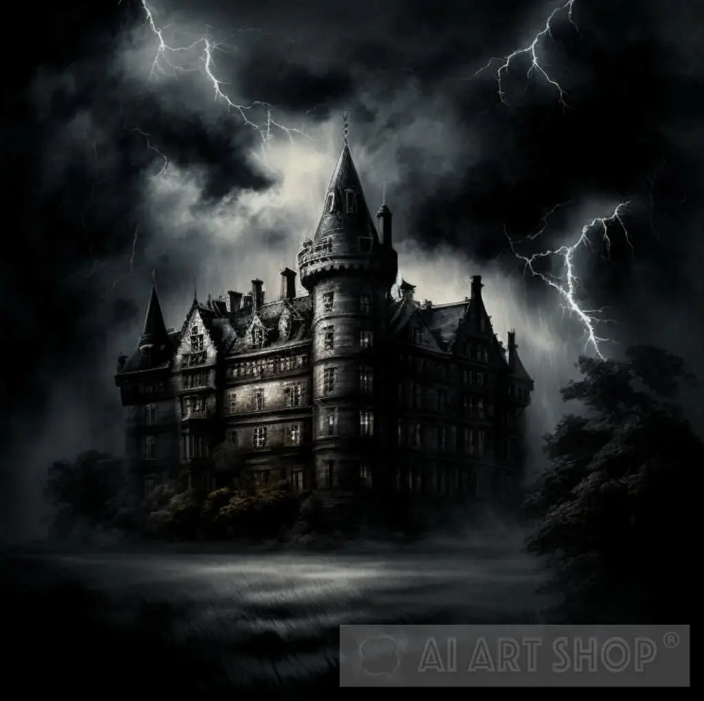 Victorian castle Ai Art beautiful glorious
