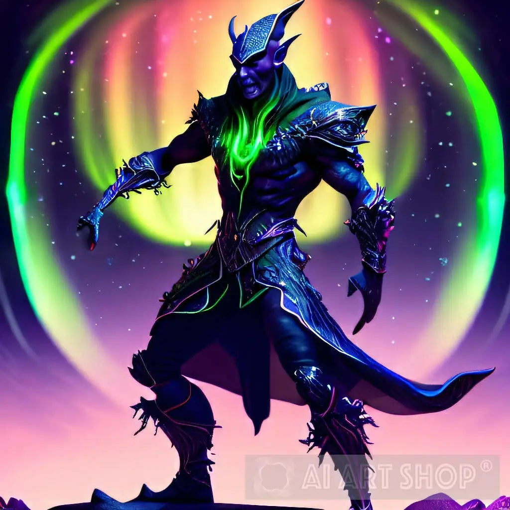 Warlocks, goblins, elves, colorful, intense